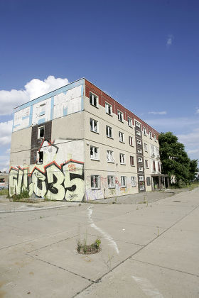 Empty Block Flats Graffitos On East Editorial Stock Photo - Stock Image ...