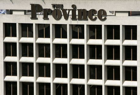 Province Newspaper Publishing House Vancouver British Editorial Stock ...