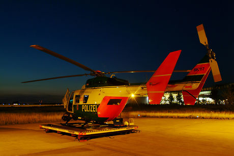 Deu Germany Duesseldorf Alarm Helicopter Bk Editorial Stock Photo ...