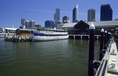 Riverside Promenade Waterfront View Perth Skyline Editorial Stock Photo ...