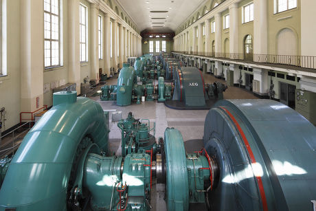Turbine Hall Powerhouse Walchensee Hydroelectric Power Editorial Stock ...