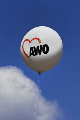 Balloon Awo Logo Against Blue Sky Editorial Stock Photo - Stock Image ...