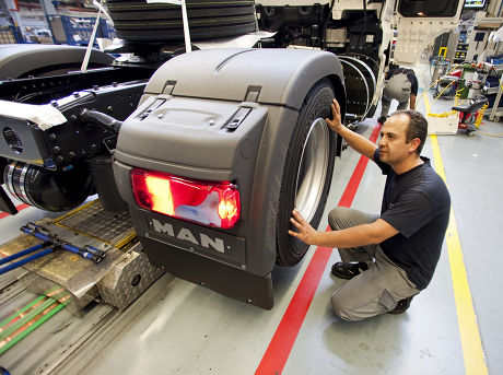 Assembly Tires Production Trucks Man Ag Editorial Stock Photo - Stock ...