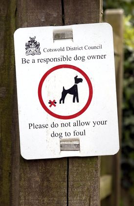 Be Responsible Dog Owner Notice Fairford Editorial Stock Photo - Stock ...