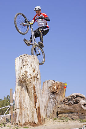 Model Released Teenager Jumping Over Tree Editorial Stock Photo - Stock ...