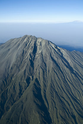 Aerial View Volcano Mount Meru Mt Editorial Stock Photo - Stock Image ...
