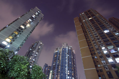 4 Lit high rise residential complex Stock Pictures, Editorial Images ...