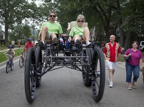 Homemade Quadricycle Green Cruise Parade Annual Editorial Stock Photo ...