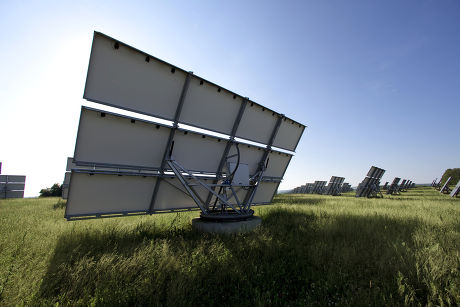 Solar Panels Mounted On Called Movers Editorial Stock Photo - Stock ...