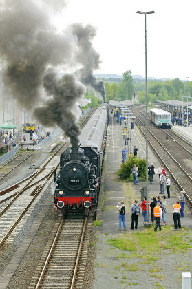 Steam Locomotive No 38 1301 Departing Editorial Stock Photo - Stock ...