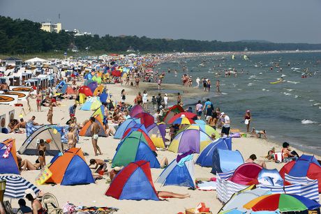 Beach Seaside Resort Spa Town Binz Editorial Stock Photo - Stock Image ...
