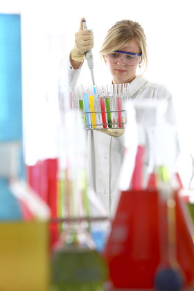 Model Released Chemistry Laboratory Lab Technician Editorial Stock ...