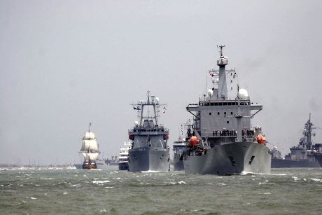 Review Fleet Line Astern Editorial Stock Photo - Stock Image | Shutterstock