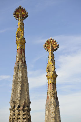 Tops North Towers Basilica Temple Expiatori Editorial Stock Photo ...
