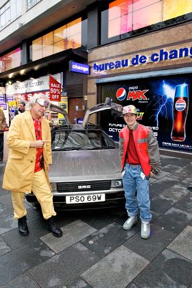 Doc Brown Marty Mcfly Lookalikes Editorial Stock Photo - Stock Image ...