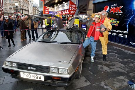 Doc Brown Marty Mcfly Lookalikes Editorial Stock Photo - Stock Image ...