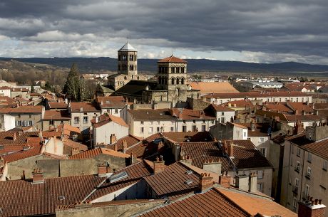Abbey Church Saint Austremoine Issoire One Editorial Stock Photo ...
