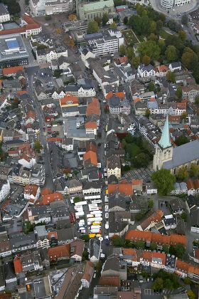 Aerial View Market Square Bahnhofstrasse Unna Editorial Stock Photo ...
