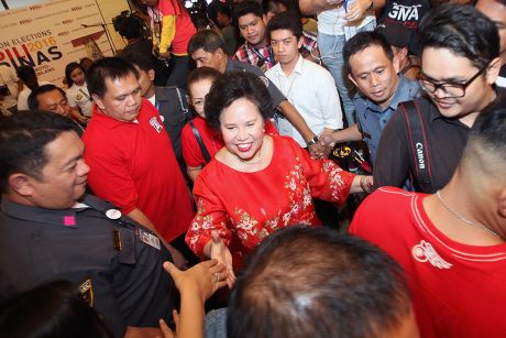 Philippine Senator Miriam Defensor Santiago Surrounded Editorial Stock ...