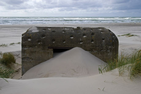 Old German Bunker Bullet Holes On Editorial Stock Photo - Stock Image ...