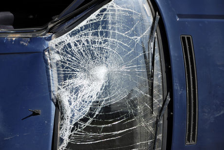 Traffic Accident Shattered Windshield Editorial Stock Photo - Stock ...