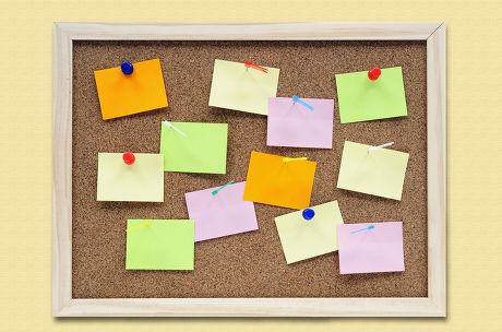 Pinboard Blank Notes Editorial Stock Photo - Stock Image | Shutterstock