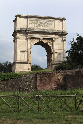 Arch Titus Arco De Tito Rome Editorial Stock Photo - Stock Image ...