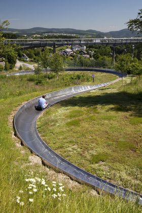Summer Toboggan Run Panoramic Bridge Erlebnisberg Editorial Stock Photo ...