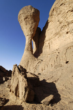 Eroded Rock Formations Sahara Desert El Editorial Stock Photo - Stock ...
