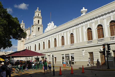 Historic Centre Merida Yucatan Mexico Editorial Stock Photo - Stock ...