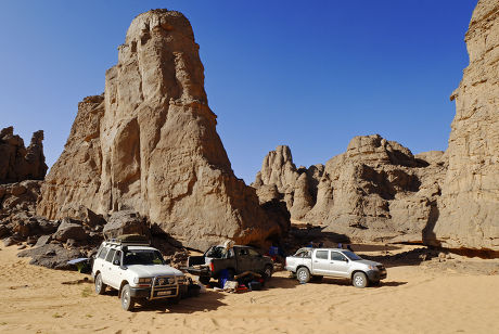 Camp Campsite El Ghessour Tassili Du Editorial Stock Photo - Stock ...