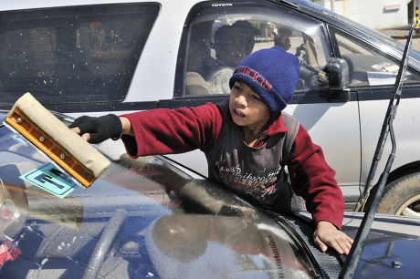 Child Labour Tenyear Old Boy Cleaning Editorial Stock Photo - Stock ...