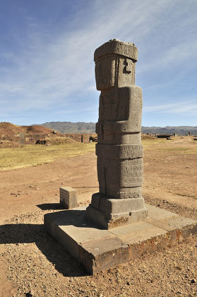 Monolith Temple Kalasasaya Tihuanaku Unesco World Editorial Stock Photo ...