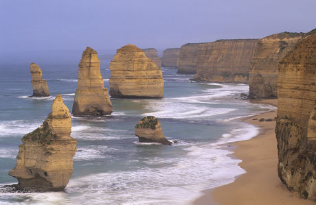 Limestone Sea Stacks Twelve Apostles Port Editorial Stock Photo - Stock ...