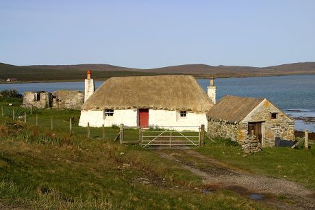 Scotland Crofts Croft Cottage North Uist Editorial Stock Photo - Stock ...