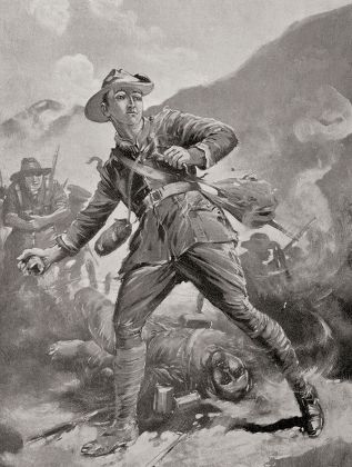 Private Keysor Risking His Life Pick Editorial Stock Photo - Stock ...