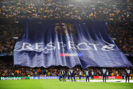 Supporters Unveil Respect Banner Editorial Stock Photo - Stock Image ...