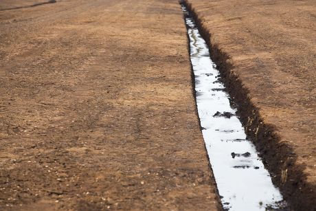 Raised Bog Being Harvested Peat Near Editorial Stock Photo - Stock ...