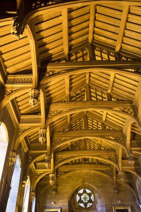Vaulted Wooden Ceiling Great Hall Bamburgh Editorial Stock Photo ...