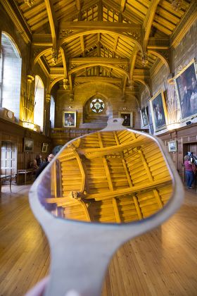 Vaulted Wooden Ceiling Great Hall Bamburgh Editorial Stock Photo ...