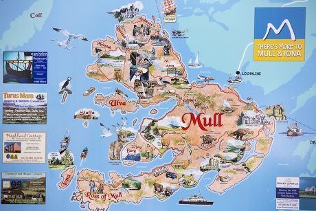 Map Isle Mull Scotland Uk Editorial Stock Photo - Stock Image ...
