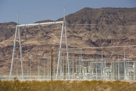 Pylons Carrying Solar Electric Copper Mountain Editorial Stock Photo ...