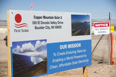 Copper Mountain Solar 2 Project 150megawatt Editorial Stock Photo ...