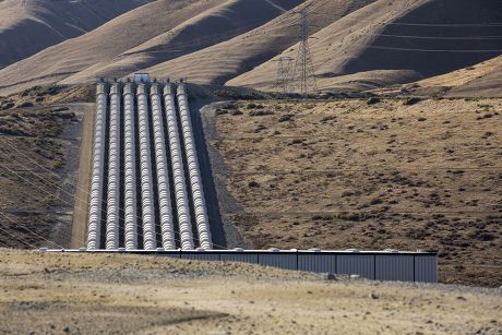 Pumping Station Sends Water Uphill Over Editorial Stock Photo - Stock ...