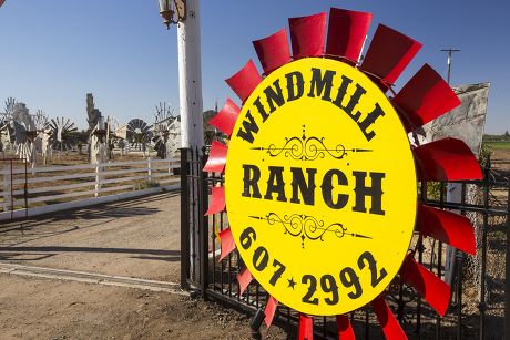 Collection Old Windpump Blades Windmill Ranch Editorial Stock Photo ...