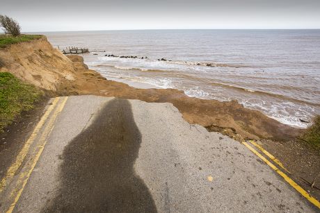 Road Eroded Dropping Off Into North Editorial Stock Photo - Stock Image ...