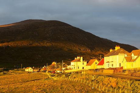 Row Houses Leverburgh Isle Harris Outer Editorial Stock Photo - Stock ...