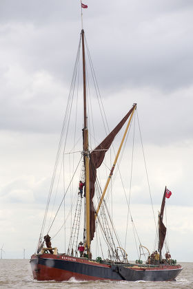 Traditional Wooden Smack Fishing Boat Off Editorial Stock Photo - Stock ...