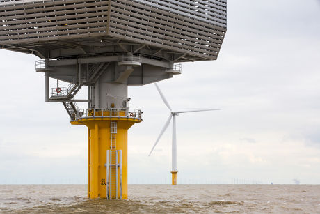 Gunfleet Sands Offshore Wind Farm Including Editorial Stock Photo ...