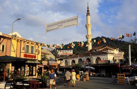 Village Gocek Old Traditional Square Paved Editorial Stock Photo ...